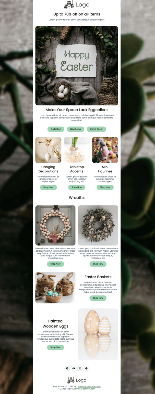 5 Free Easter Email Templates for Your Newsletters | Loopify