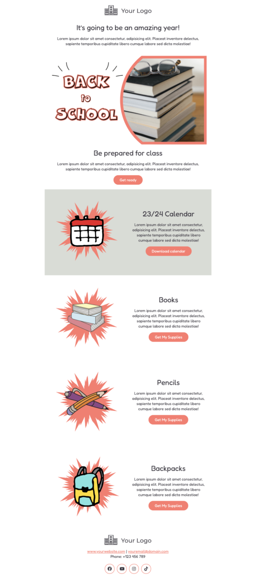 5 Free Back-to-School Templates for Your Newsletters | Loopify