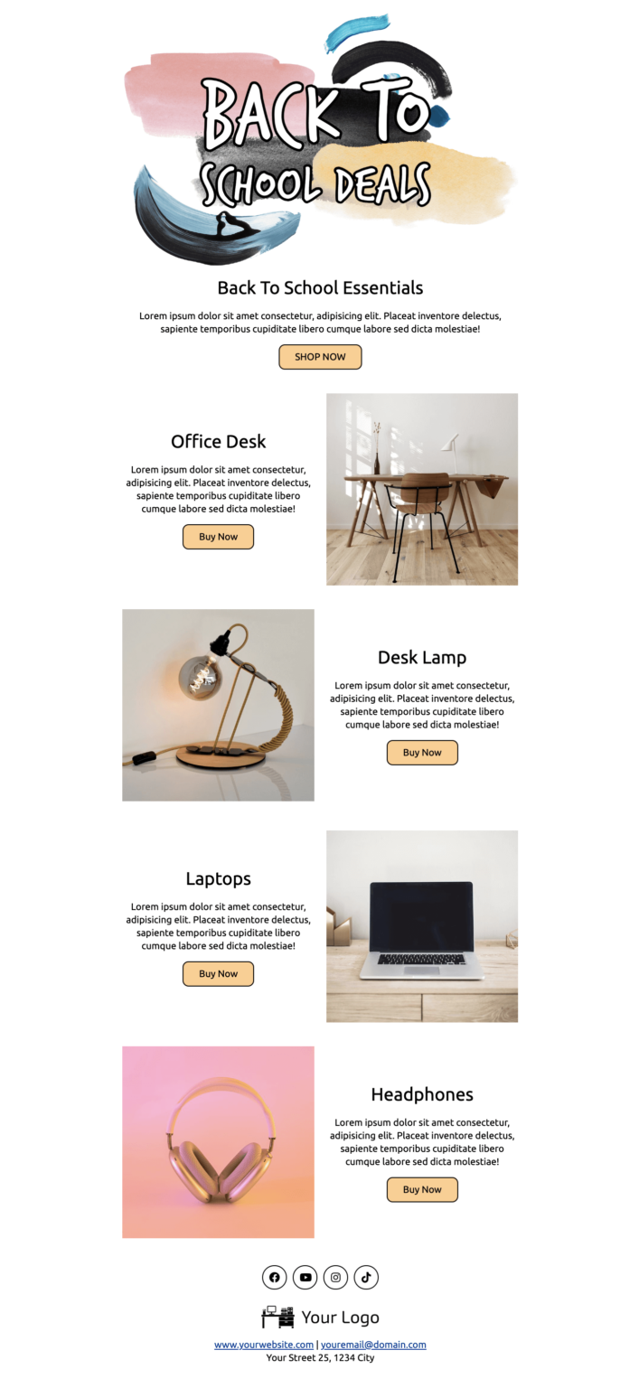 5 Free Back-to-School Templates for Your Newsletters | Loopify