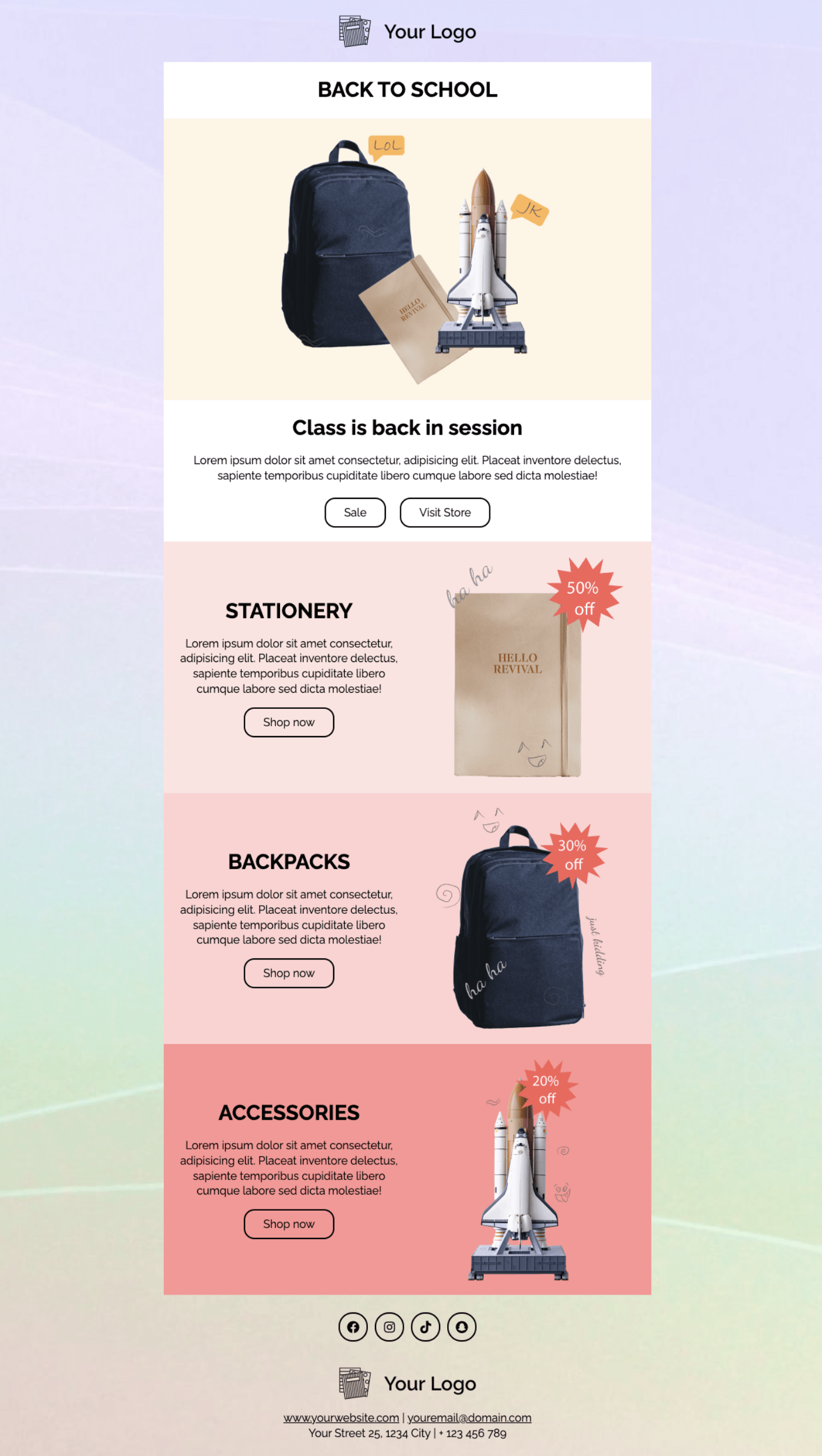 5 Free Back-to-School Templates for Your Newsletters | Loopify